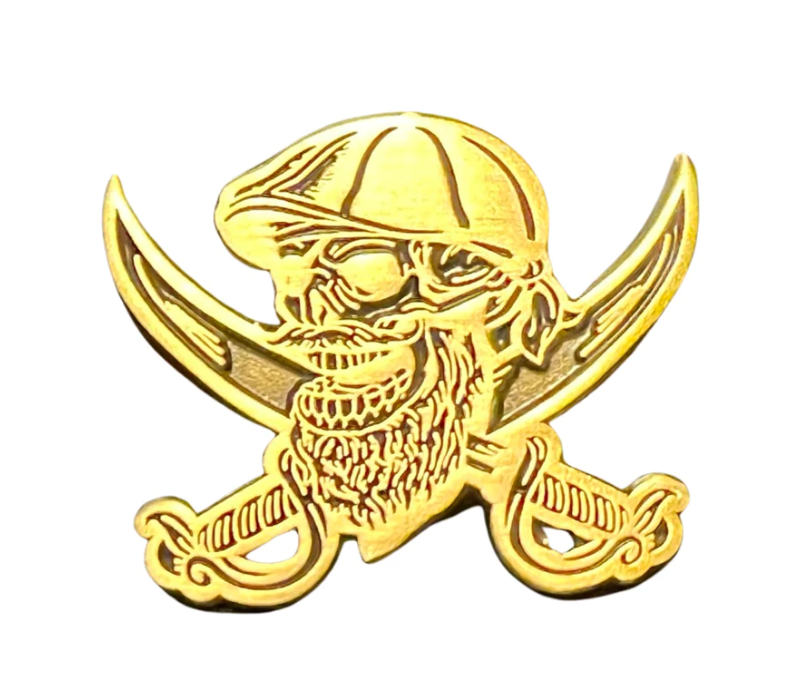 GOLD CAPTAIN' BOSTON SCALLY CAP PIN – Sebaskey LLC